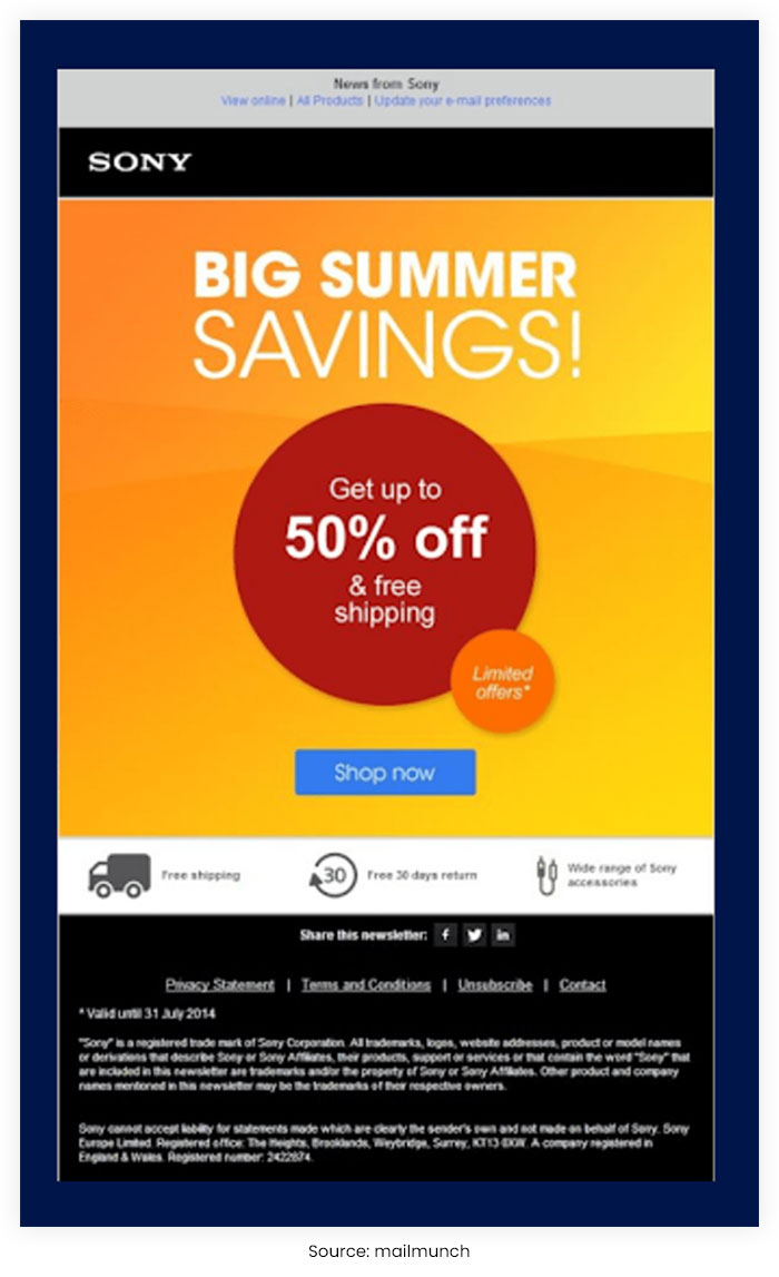 23 Best Promotional Email Examples (2023) | NotifyVisitors
