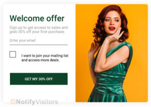 Email Popups: Examples and Best Practices to Follow | NotifyVisitors
